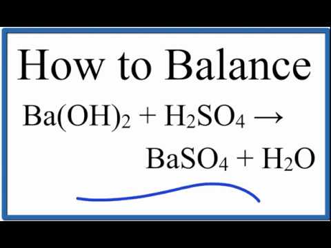 Phản ứng hóa học: Ba(OH)2 + H2SO4 → BaSO4 + H2O